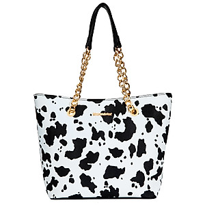 Montana West Tote Bag for Women Chain Top-handle Satchel Handbags Ladies Purses Shoulder Bags MWC-039COW