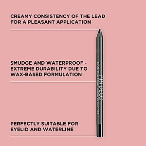 ARTDECO Soft Eyeliner Waterproof - Black N°10 - Creamy Consistency - Glides onto Eye - Smudge-Proof & Waterproof - Long Lasting Wax-Based Formula - Eyeliner Pencil - Eye Makeup - Kajal - 0.04 Oz