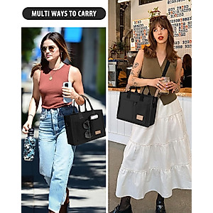 Tote Bags for Women Canvas Tote Purse Crossbody Bags with Pockets Top Handle Shoulder Handbags Satchel Bags for Women