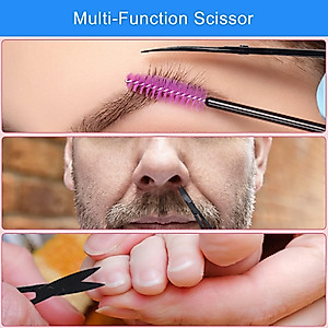 Fangze Tweezers and Fingernail Clippers Kit, 8 Pcs Professional Tweezer Nail Clipper Set Stainless Steel Manicure Tools with Case for Men Women