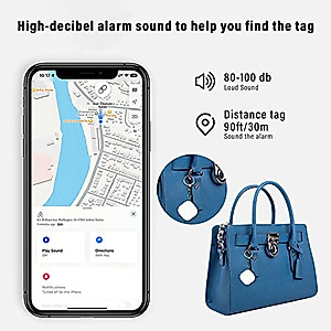 MICFLIP Key Finder (White, 1-Pack), Android Not Supported, Works with Apple Find My (iOS Only), Key Finder, Bluetooth Tracker for Earbuds and Luggage, Phone Finder, Waterproof