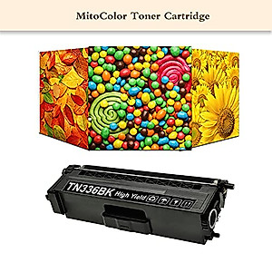 Compatible TN336BK TN336C TN336M TN336Y Toner Cartridge Replacement for Brother TN336 TN-336 HL-L8350CDW HL-L8250CDN HL-L8350CDWT MFC-L8850CDW MFC-L8600CDW Printer(5-Pack,2BK+1C+1M+1Y)