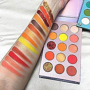 Beauty Searcher 60 Color Eyeshadow Palette, 4 in 1 Board High Pigmented Glitter Matte Eye Shadow Rotation Pearlescent Nude Makeup Palette Eyes Cosmetic
