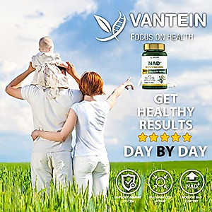 vantein NAD Supplement 500MG, Supports Skin Health, Healthy Aging, Boost NAD Levels, Muscle Health, Promotes Immune
