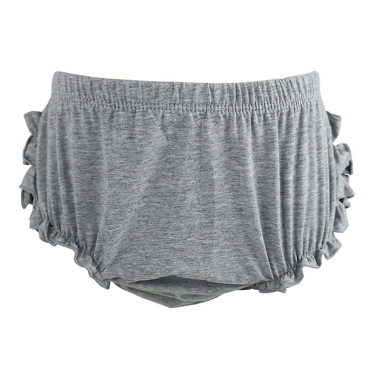 Wennikids Baby Girl's Cotton Shorts and Diaper Cover Bloomers X-Large Gray