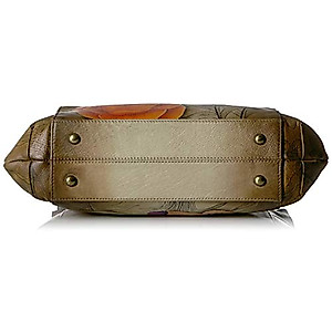 Anna by Anuschka Medium Slim Shoulder Bag, Floral Paradise Tan