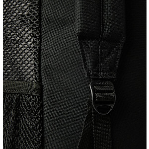 JanSport Eco Mesh Backpack for School, Black, 17” x 12.5” x 6” - Semi-Transparent Bookbag for Middle School Girls, Boys, Adults with Laptop Sleeve, Padded Back Panel - Large Student Backpack