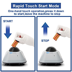 ONiLAB Mini Vortex Mixer with Touch Function, Lab Mixing, Nail Polish,Tattoo Ink,Eyelash Adhesives and Acrylic Paints Mixing, Lab Vortexer for Tubes,Include 120 pcs Stainless Steel Mixing Balls