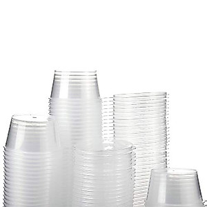 [2 oz. - 100 Sets]Disposable Plastic Portion Cups with Lids, Stackable Airtight Dressing Container to Go, Jello Shot Cups Souffle Cups Sauce Cups