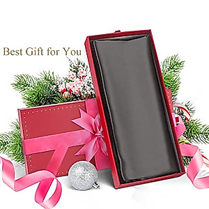 Lacette Silk Pillowcase for Hair and Skin,Mulberry Silk Pillow Cases King Size 20''x36'' 1PC,22 Momme Dual-Sided Silk&Wood Pulp Fiber Silk Pillow Covers with Zipper,Gray