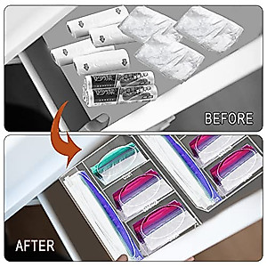 Locisne Acrylic Ziplock Bag Storage Organizer, Baggie Organizer Dispenser for Kitchen Drawer and Wall Mount with Lid