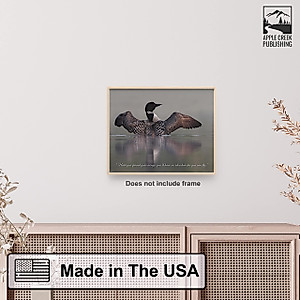 Common Loon Motivational Inspirational Poster Art Print Reproduction 11x14 Call Wall Decor Pictures