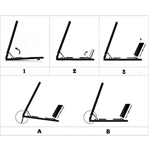 Anti-Radiation Phone Screen Magnifier Cellphone Projector HD 3D Movie Watching Holder, Make Your Mobile Phone Screen Turn into Pad Screen, Watch Video More Comfortable (Black)