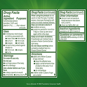 Campho Phenique Maximum Strength Antiseptic Liquid, Pain Relief and Anti-Itch Treatment, Provides Instant Relief From Bug Bites, Minor Cuts and Skin Irritations, 0.75 Oz