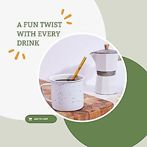 Sweeter Glass Drinking Straw Set | 3-Piece Sleek and Colorful Reusable Straws | 8MM x 10MM | Hot or Cold Drink | Eco-Friendly | Dishwasher Safe (Gold/Light Green/Orange)