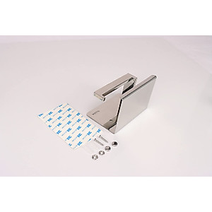 Vanloory Toilet Paper Holder with Shelf, SUS304 Stainless Steel Anti-Rust Paper Roll Holder, Drilling or Adhesive Tissue Paper Holder, Fit Big Roll Toilet Paper Dispenser Wall Mounted（Polished Chrome）