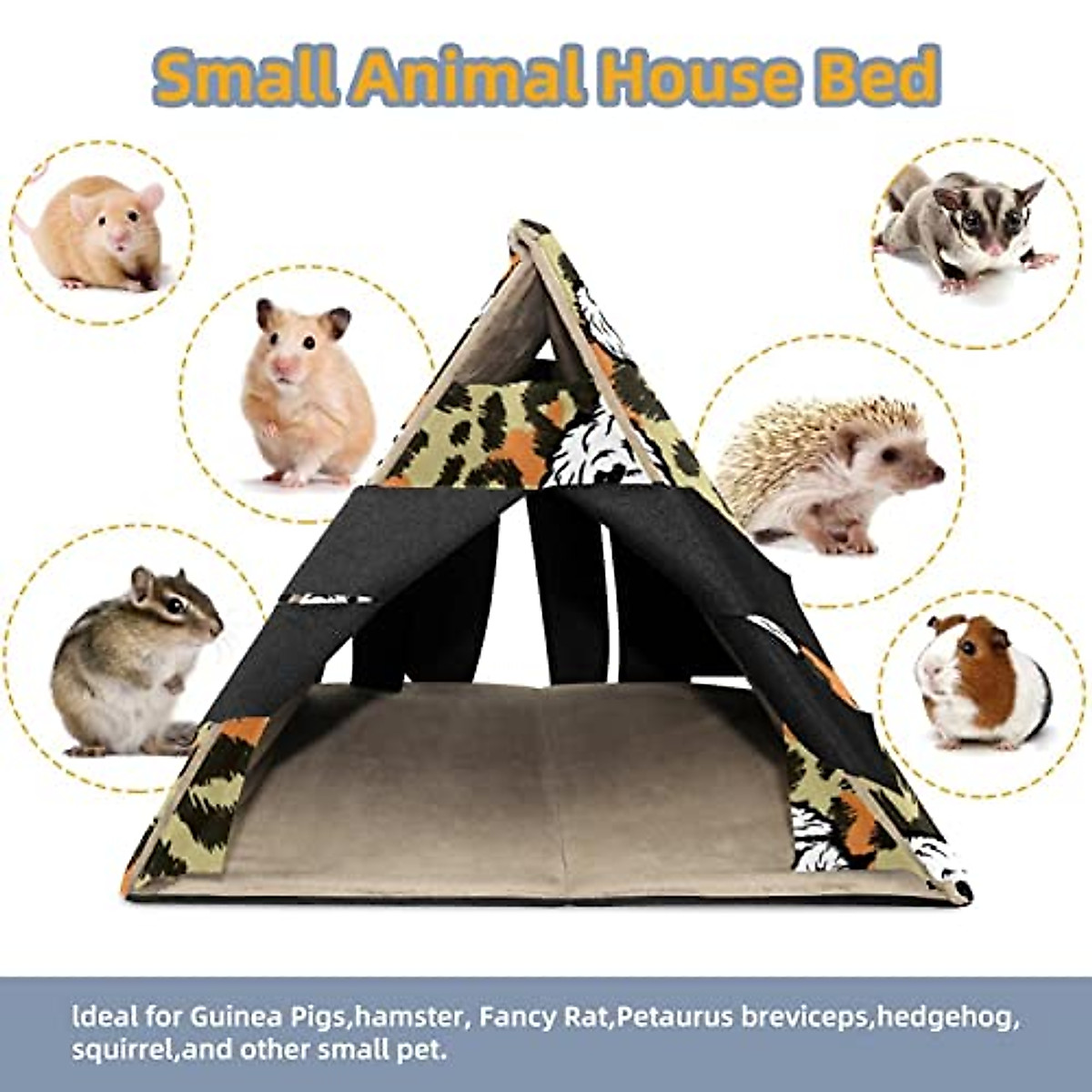 Dog Leopard, Guinea Pig Hideout for Small Animal Hamster Gerbils Chipmunks Squirrels Hedgehogs Guinea Pig Bed