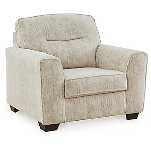 Signature Design by Ashley Lonoke Coastal Upholstered Oversized Chair, Beige