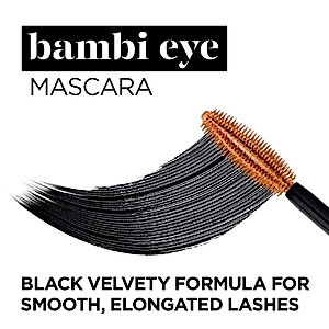 L’Oréal Paris Cosmetics Bambi Eye Washable Mascara, Lasting Volume, Black Brown, 0.28 fl. oz.