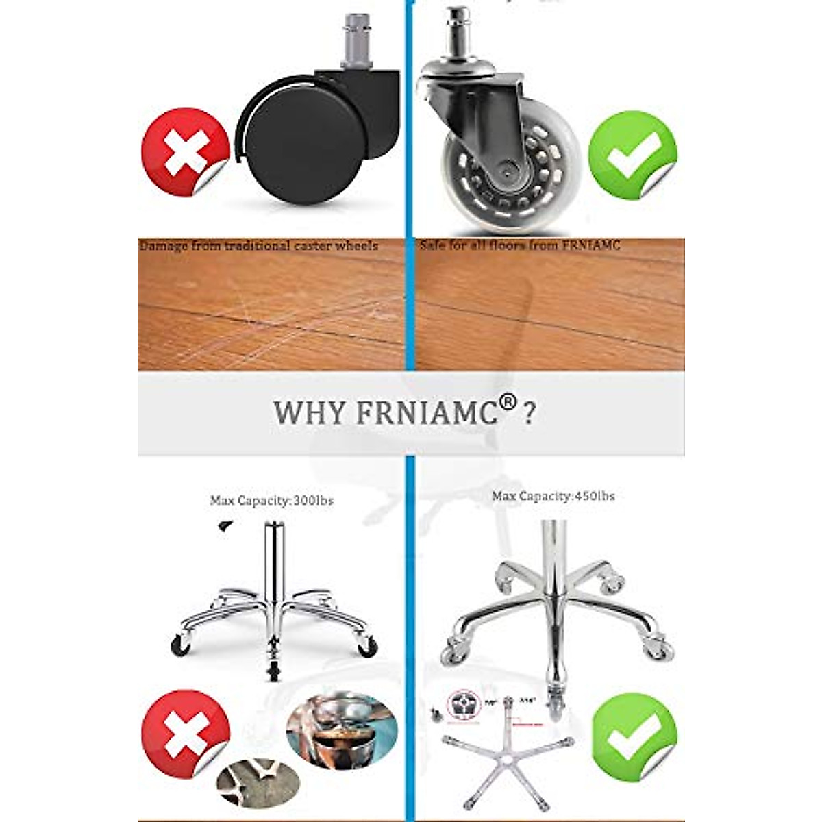 FRNIAMC Professional Saddle Stool with Wheels Ergonomic Swivel Rolling Height Adjustable for Clinic Dentist Beauty Salon Tattoo Home Office (Grey)