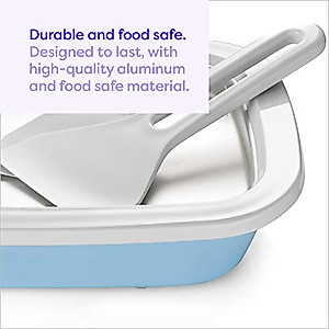 Klee 3-Piece Instant Ice Cream Maker Pan with Ice Cream Spade, Scraper and Recipes