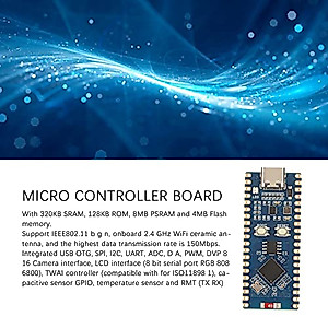 Microcontroller Development Board, Type C Interface Micro Controller Board 150Mbps PCB Material Wide Applicability for Office