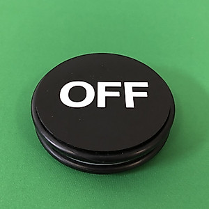 Yuanhe Casino Craps Dealer Button - 3Inch ON/OFF Puck Buttons, Great for Poker, Texas Hold 'em & Card Games