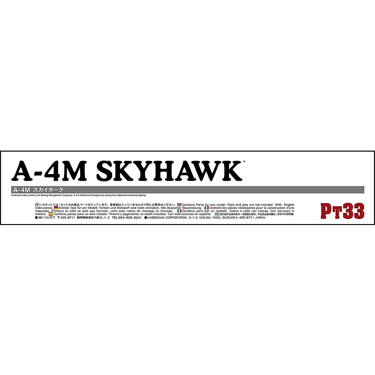 Hasegawa HAPT33 1:48 Scale A-4M Skyhawk Model Building Kits