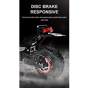 Fieabor Electric Kick Scooter for Adults - Rear Drive 2500W Motor, Up to 30 MPH & 30 Miles, 48V/16AH, 11" Heavy Duty Vacuum Off-Road Tire, Adult Electric Scooter Without Seat