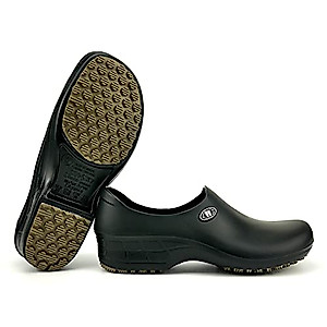 Sticky Nursing Shoes for Women - Professional Waterproof Non-Slip - Hospital Icons (Dentistry - Black, Numeric_8)