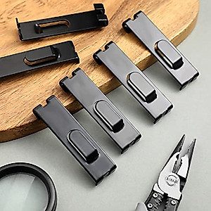 25 Pcs Black Notch Hook for Wire Grid Wall Picture Hook Metal Display Hook Hanger Utility Notch Grid Wall Hangers Grid Wall Accessories for Photo Frame Painting Arts Center Grid Panel