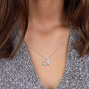 Memorial Gifts for Loss of Mom, 925 Sterling Silver Angel Wing Infinity Love Heart Pendant Necklace as Sympathy Bereavement Condolence Remembrance Funeral Grief Gifts for Loss Mother