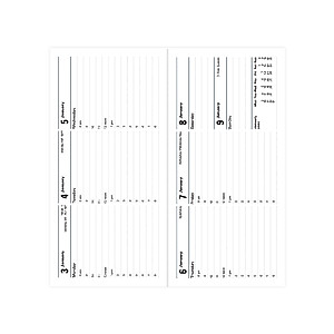 Letts of London Roma Slim vertical week to view with appointments 2022 landscape diary - black (22-081233)