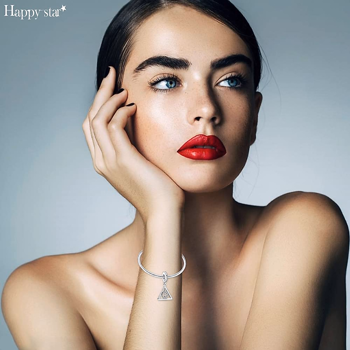 HappyStar 925 Sterling Silver Charms for Pandora Charms Bracelets and Necklaces Beads Charms Jewelry Mother's Day Gift for Women （With one Spacer Bead Charms