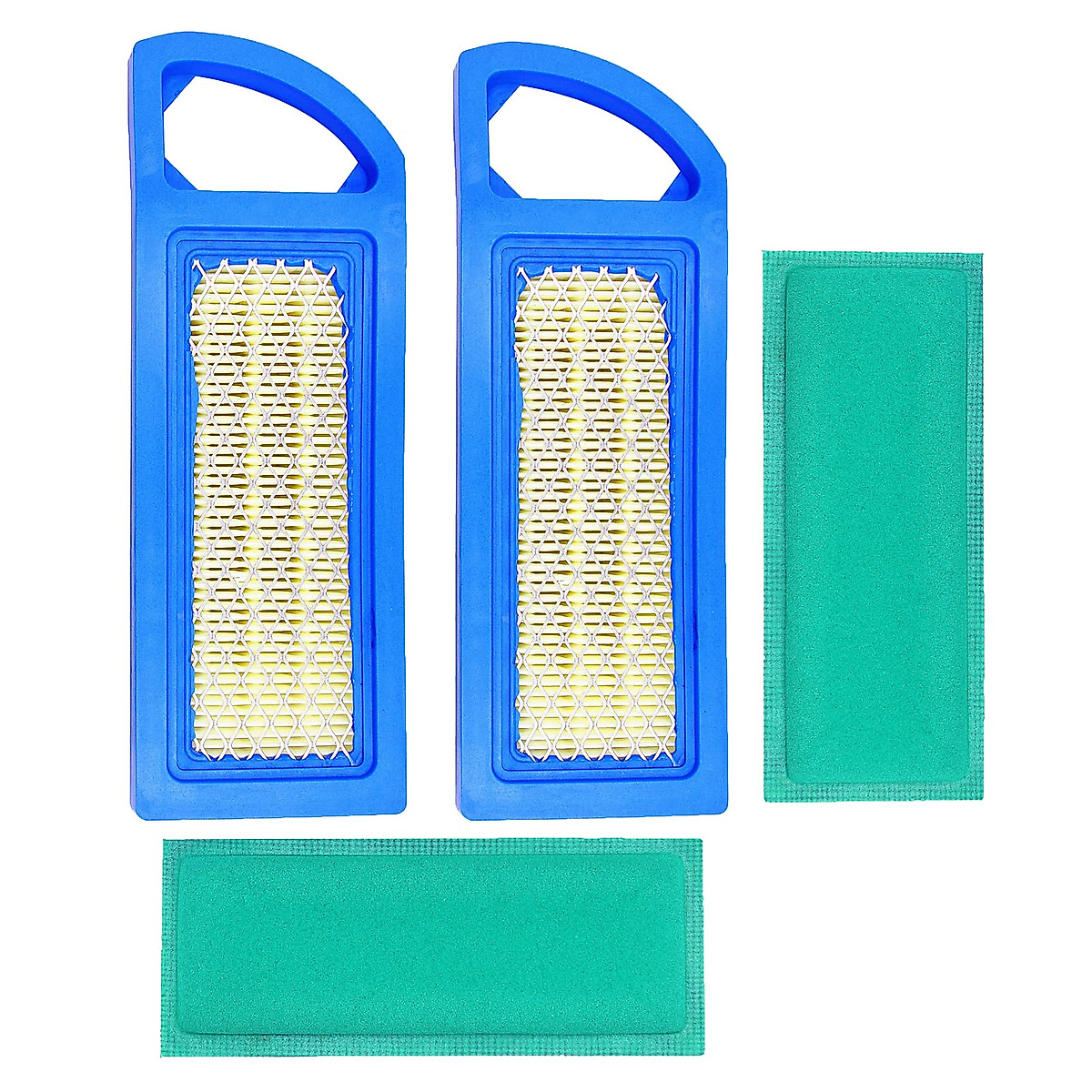 697153 Air Filter For BS 698083 794422 795115 697014 697015 Compatible With John Deere GY20573 Craftsman LT2000 LT1000 Lawn Mower Air Cleaner (2 Pack)