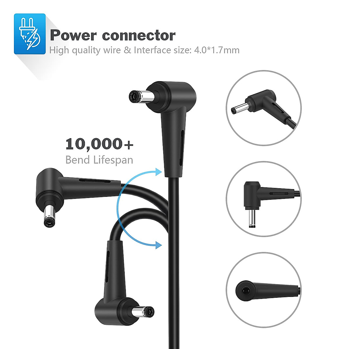 65W Laptop AC Adapter for Lenovo Ideapad Flex 5 Charger, Flex 4 5 6 14 15 5-1470, 5-1570, 4-1470, 4-1480, 4-1570; 5-14ALC7, 5-16ALC7, 5-16IAU7, 5-14ARE05, 5-14IIL05, 5-15IIL05 Power Supply Cord