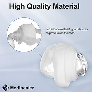 2 Packs Replacement Cushion for Wisp, Nasal Replacement Cushion for Wisp Fabric and Silicone Frame,Not Fit Dreamwisp,Great Value Supplies by Medihealer(S)