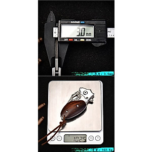 KUNSON Small Folding Knife Pocket Knife Redwood Handle VG10 Damascus Steel Sharp Blade - Pocket Knife for Men - Best Partner for Camping Hunting Fishing - EDC and Outdoor Gear