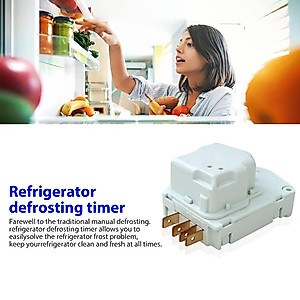 215846604 Refrigerator Defrost Timer Replacement for Frigidaire Ffht1814lw4, Ffht1817ls1, 215846604, Ffht1817ls4, Ffht1817ls8, Ffht1817lw8, Nftr18x4lw6, Ffht1826ls5, Ffht1826lw2, Ffht1826lw9