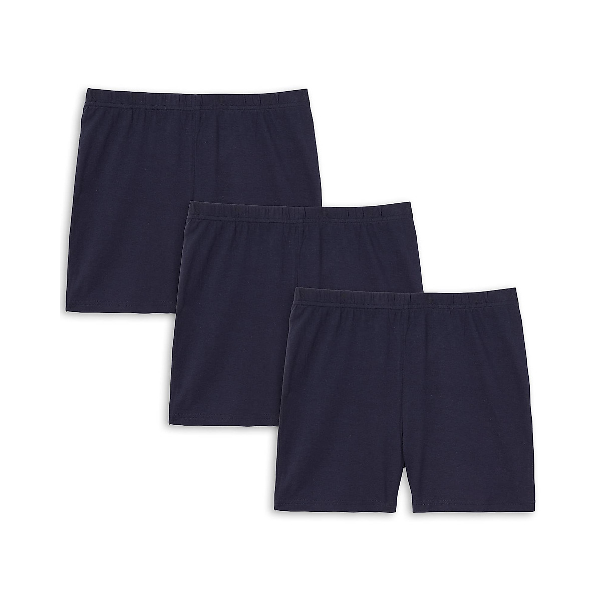 French Toast Girls Biker Shorts - 3 Pack Under Shorts for Uniforms, Skirts, Dresses - Dance Cartwheel Shorts for Girls (4-16), Size X-Large, Navy/Navy/Navy