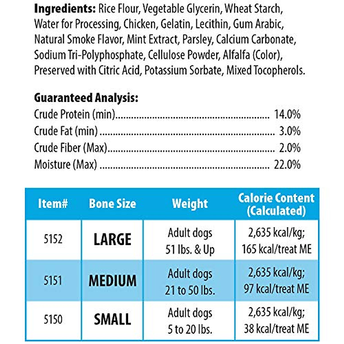 Loving Pets Orabone Dental Treat for Dogs, Small, 23 pieces per pack, 14 oz