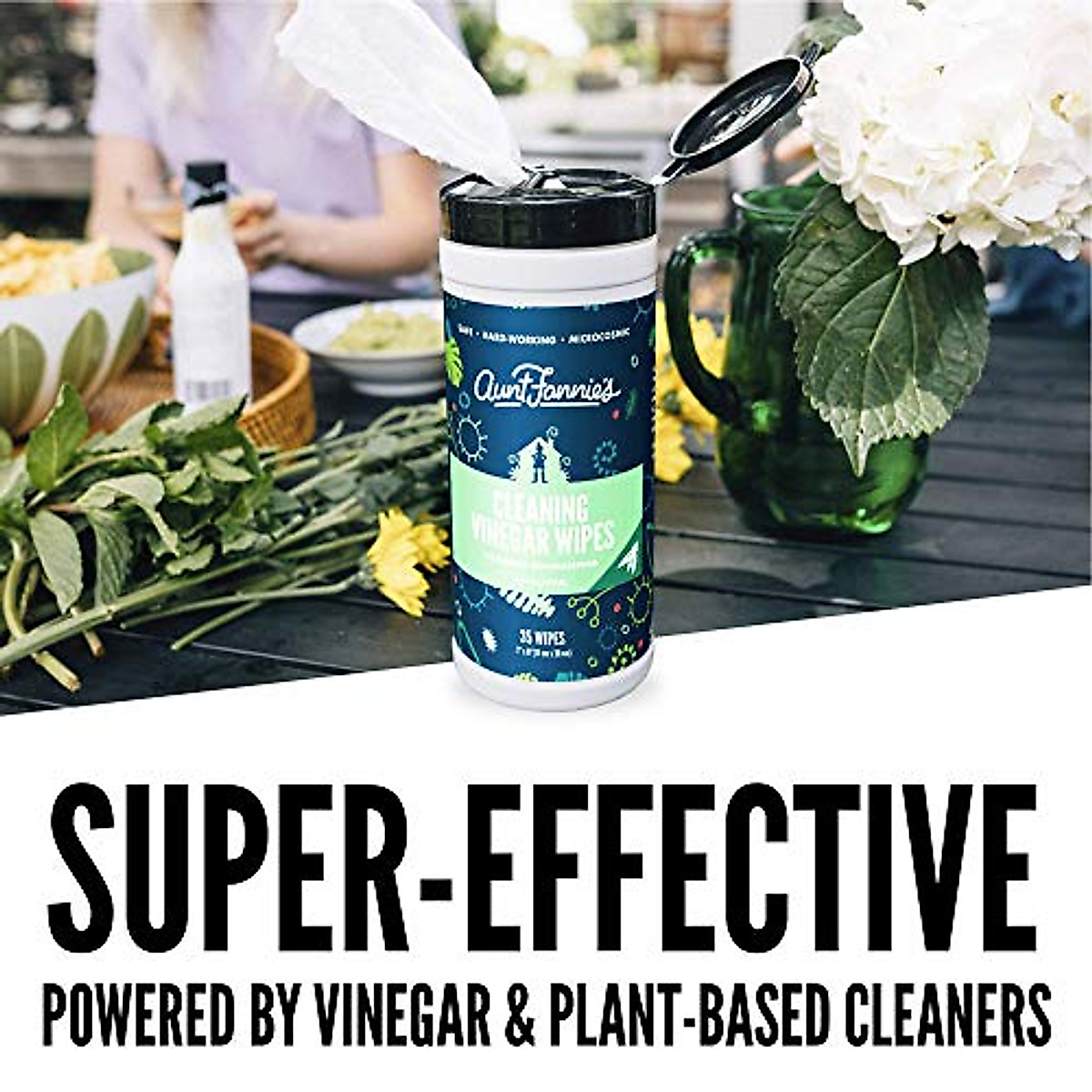 Aunt Fannie's Bundle: Floor Cleaner Vinegar Wash (Eucalyptus) + Vinegar Cleaning Wipes (Eucalyptus)