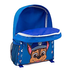Paw Patrol Boys Backpack | Kids Blue Chase Rucksack | Adjustable Straps Character Schoolbag for School Nursery and Play