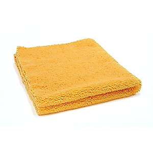 Autofiber Zeroedge Detailing Towel (Pack of 5) Edgeless Microfiber Polishing, Buffing, Window, Glass, Waterless, Rinseless, Car Wash Towels (Gold)