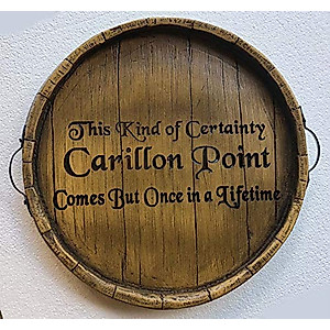 Wine Barrel Serving Tray Personalized