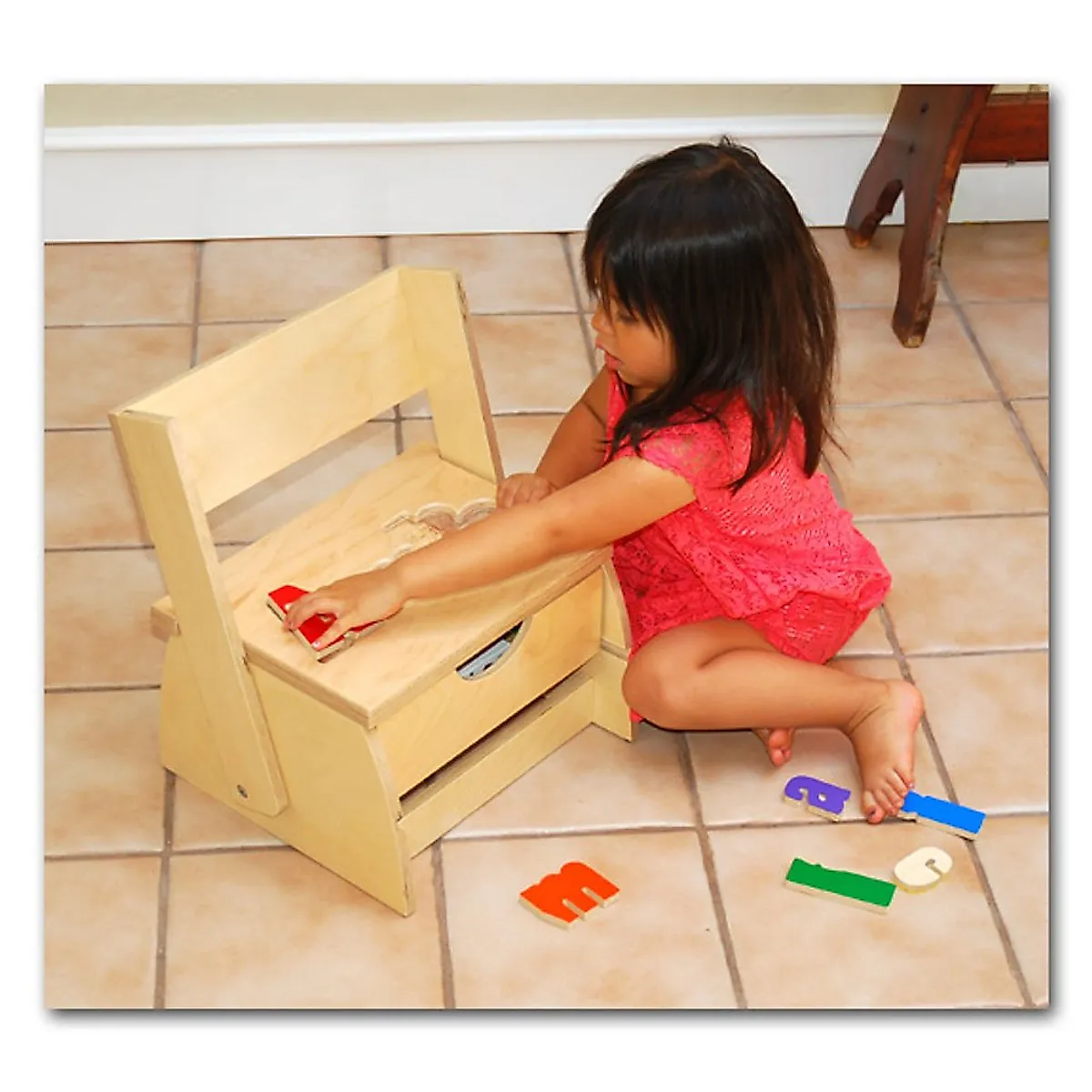 Step 'n Store Name Puzzle Stool