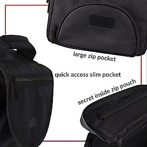 Orzly Carry Bag for Google Stadia - Multiplayer Pro-Travel Case - Features Storage Compartments & Pockets - Plus Handle & Strap for Portability - Fits Two Stadia Controllers, Chromecast & Cables etc