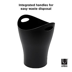 Umbra Garbino Trash Can 2.25-Gallon (8.5L) Capacity, Black