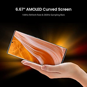 ZTE Axon 40 Pro Cellphone - 5G Unlocked Smartphone, 108MP Quad-Camera, Qualcomm Snapdragon 870, 144Hz 6.67”AMOLED Screen, 65W Quick Charge Android Phone w/ 5000mAh Battery,12+256GB, US Version, Aqua