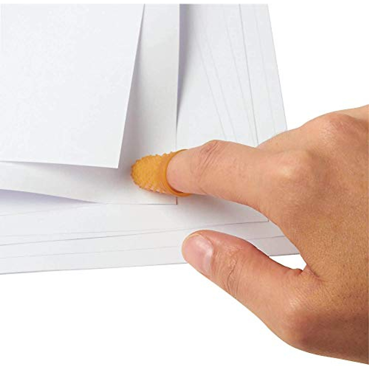 Swingline Rubber Finger Tips, Finger Cots, Large - Size 13, Amber, Finger Protector For Use with Swingline Staples & Swingline Staplers, Home Office Desktop Accessories, 12 Pack (54033)